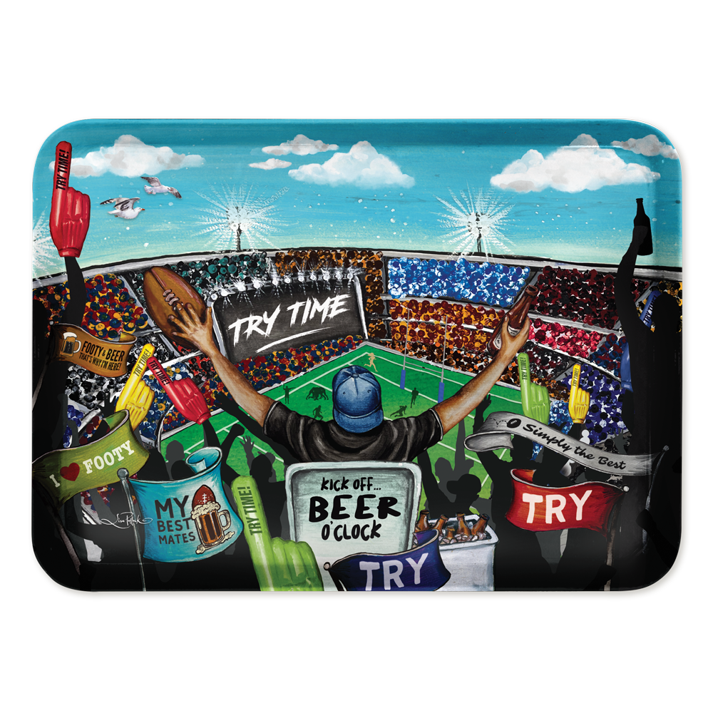 BBQ Plate - NRL Try Time | Bewitched Flowers & Gifts